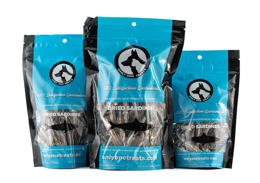 Dried Sardines for Dogs & Cats - Only One Treats